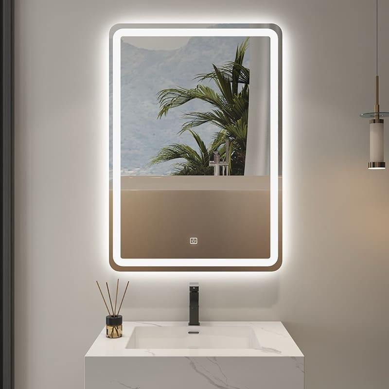 DEKO Rectangle Bathroom Mirror LED Cermin Lampu Vanity Mirror Makeup ...