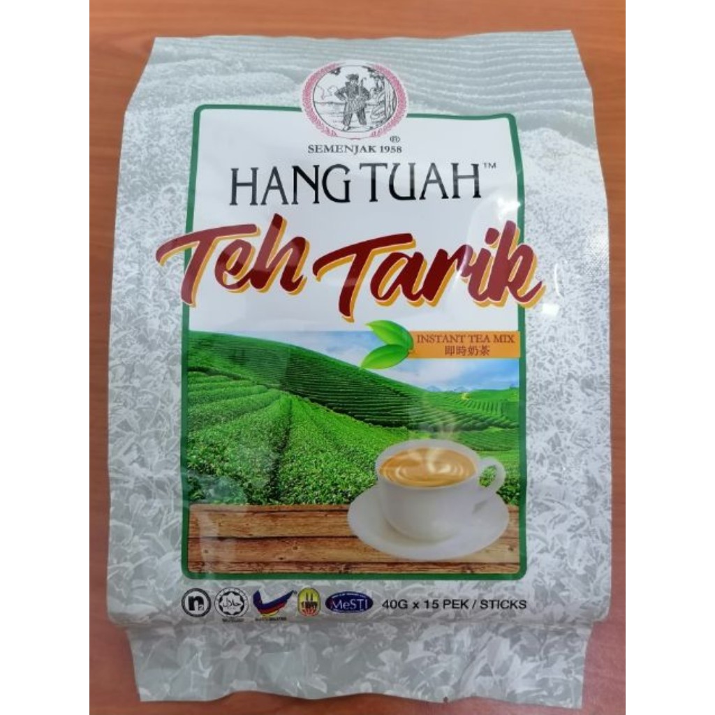 HANG TUAH Teh Tarik Instant Tea Mix, ( 40g x15 Sticks ) | Shopee Malaysia