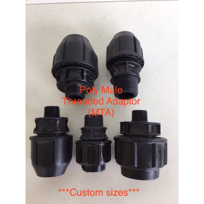 POLY MTA Poly Male Socket Poly Male Thread Adaptor Poly valve socket ...
