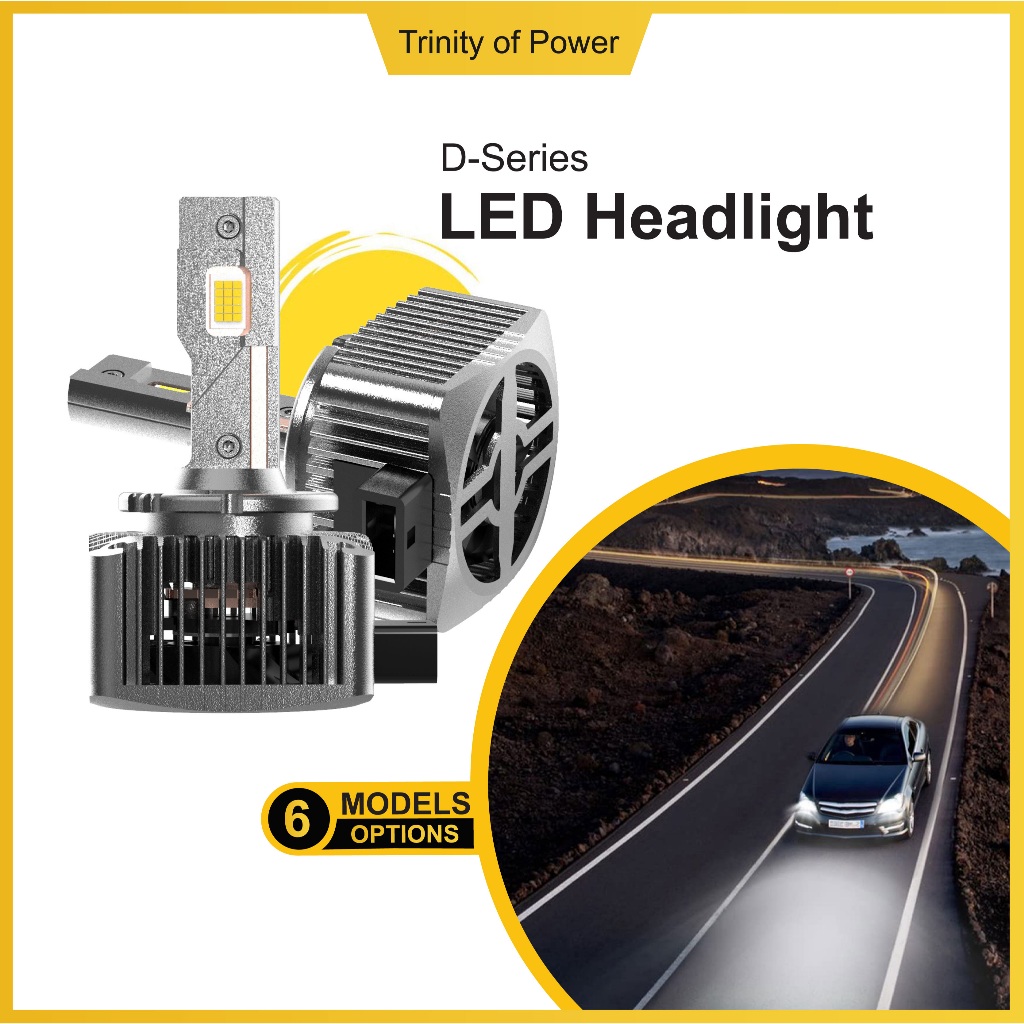 2PCS High Brightness Plug & Play D-Series Car LED Headlight D1S D2S D3S D4S D5S D8S Canbus Super ...