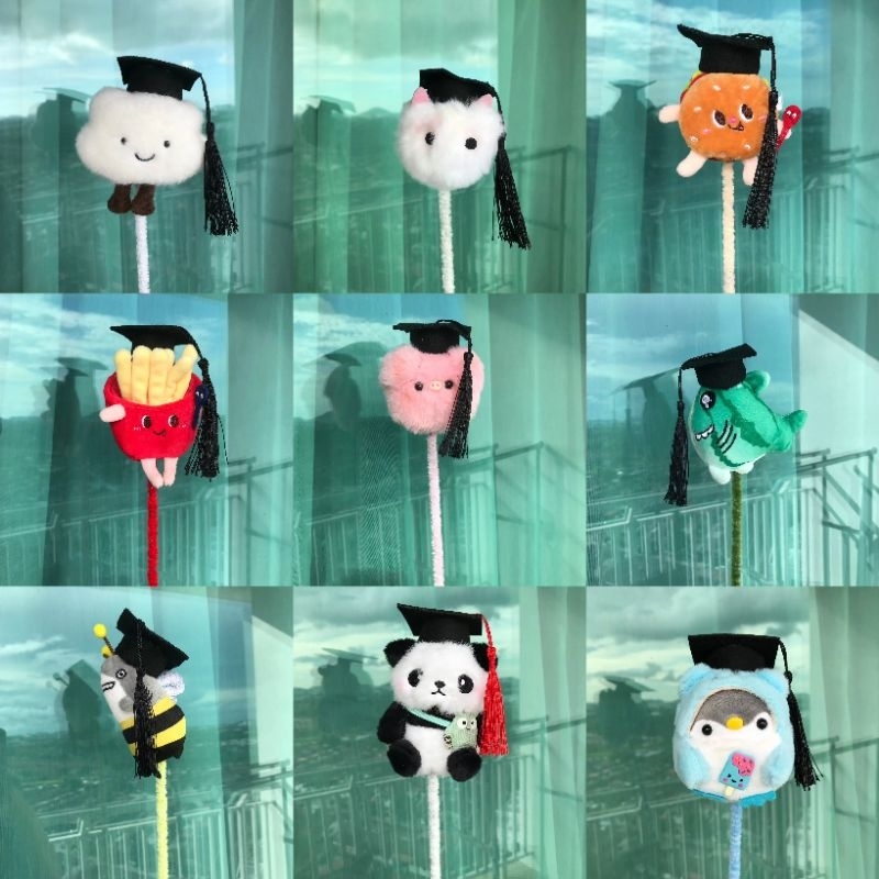 Graduation toy convocation plushie patung konvo 毕业娃娃公仔 | Shopee Malaysia