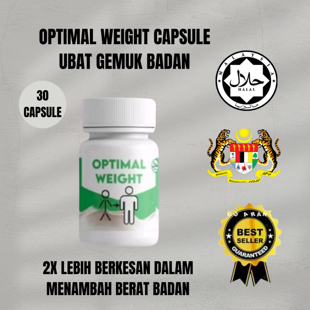 VITAMIN PENAMBAH NAFSU MAKAN OPTIMAL WEIGHT ORIGINAL UBAT GEMUK BADAN ...