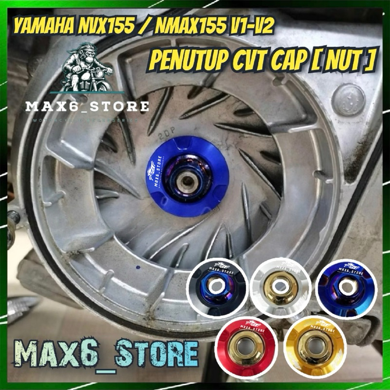 YAMAHA NVX155 V1 V2 / NMAX155 V1 V2 FRONT PULLEY NUT WITH TORQUE DRIVE NUT NVX NMAX CVT NUT ...