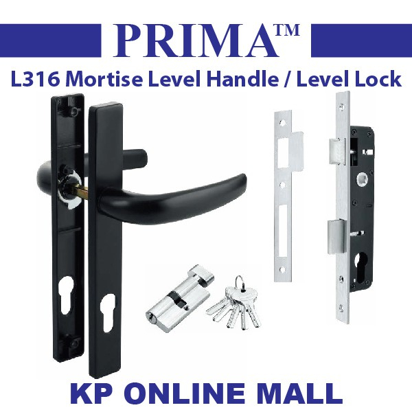 PRIMA Aluminum Door Mortise Level Handle / Level Lock L316 30mm | 40mm ...
