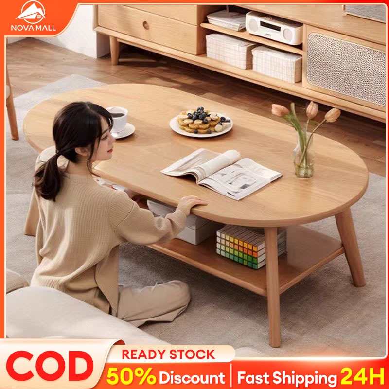NV 2 Laye Coffee Table Meja Kopi Study Desk Small Bedroom Table Sofa ...