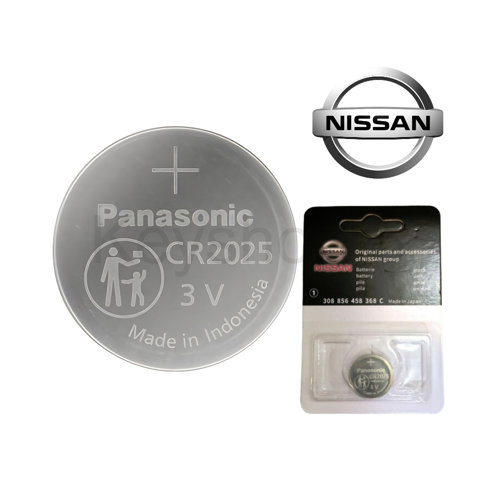 Nissan Remote Control Smart Key Lithium Battery Size CR2025 | Shopee ...