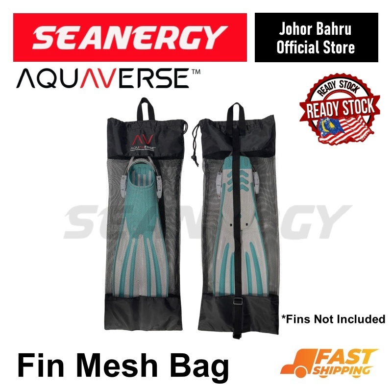 AQUAVERSE Fin Bag Mesh Bag Scuba Diving Bag Snorkeling Bag for Mask Fin ...