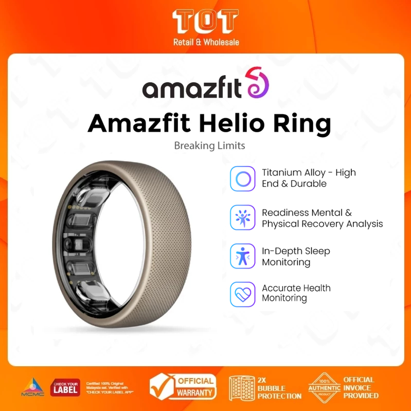 Amazfit Helio Ring Wearable Fitness Tracker, Sleep Heart Rate Health ...
