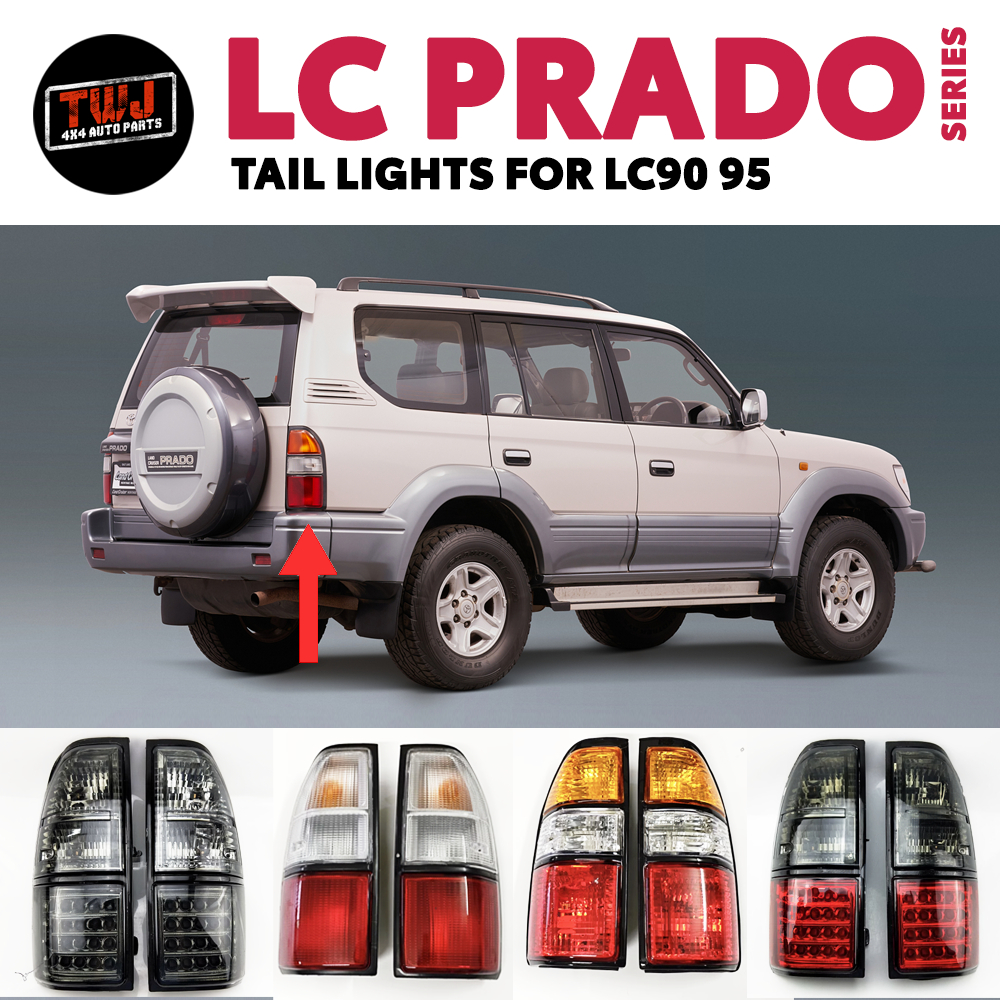 Landcruiser Prado95 FJ90 LC95 rear tail lamp red, white and yellow car ...