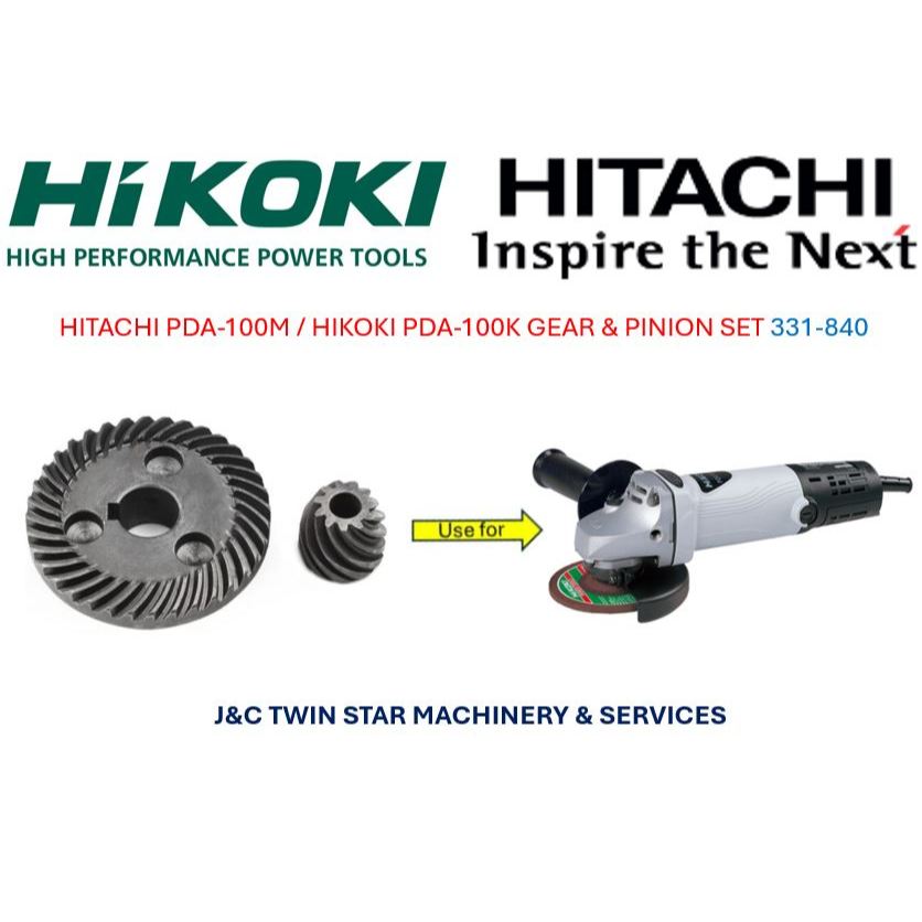HITACHI / HIKOKI PDA-100M / PDA-100K GEAR & PINION SET 331-840 | Shopee ...