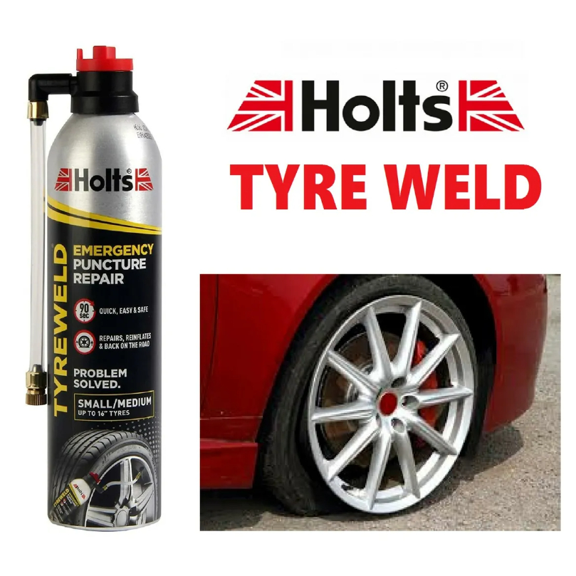 Holts Tyreweld (Tyre Inflator) 400ml - Emergency Puncture Repair (16”) | Shopee Malaysia