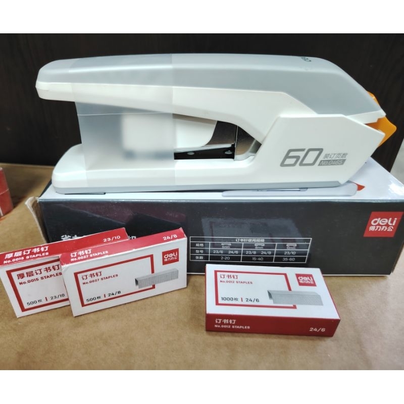 STAPLER DELI 0465 POWER SAVING STAPLER 24/06 24/08 24/10 1206 1208 1210 [Local Stock] | Shopee ...