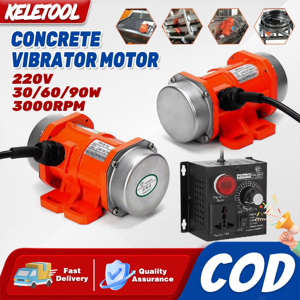 Concrete Vibration Motor 90W 220V 3000rpm Single Phase Aluminum Alloy ...