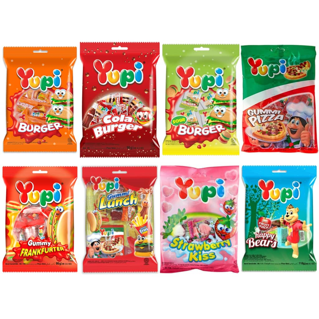 Yupi BAG Burger/Cola Burger/Sour Burger/Pizza/Frankfurter/Lunch ...
