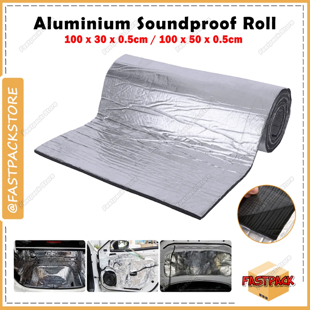 Aluminium Soundproof Roll Bonnet Noise Dampening Studio Home Car Heat ...