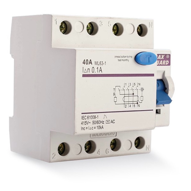 Clearance Maxguard RCCB 40A 100mA 4pole | Shopee Malaysia