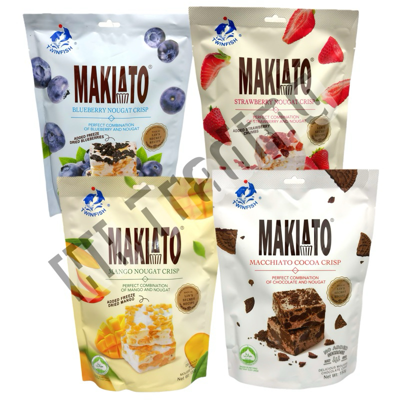 150g TWINFISH MAKIATO NOUGAT CRISP (MACCHIATO COCOA CHOCOLATE ...