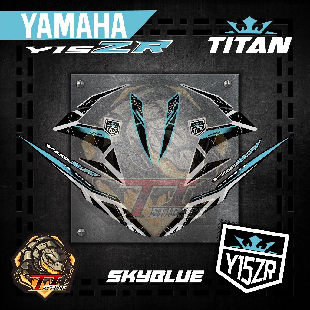 YAMAHA STRIPE MOTOR Y15ZR/Y15 TITAN EDITION CUSTOM STRIPE (30) SPECIAL ...
