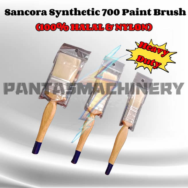 SANCORA SYNTHETHIC 700 PAINT BRUSH (100% HALAL & NYLON) / 漆扫 / 漆刷 ...