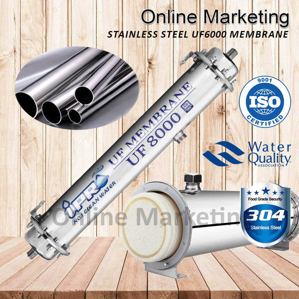 IPRO SUS 304 UF 8000 0.01 Micron Ultra Filtration UF Membrane UF8000 Water Filter Purifier ...