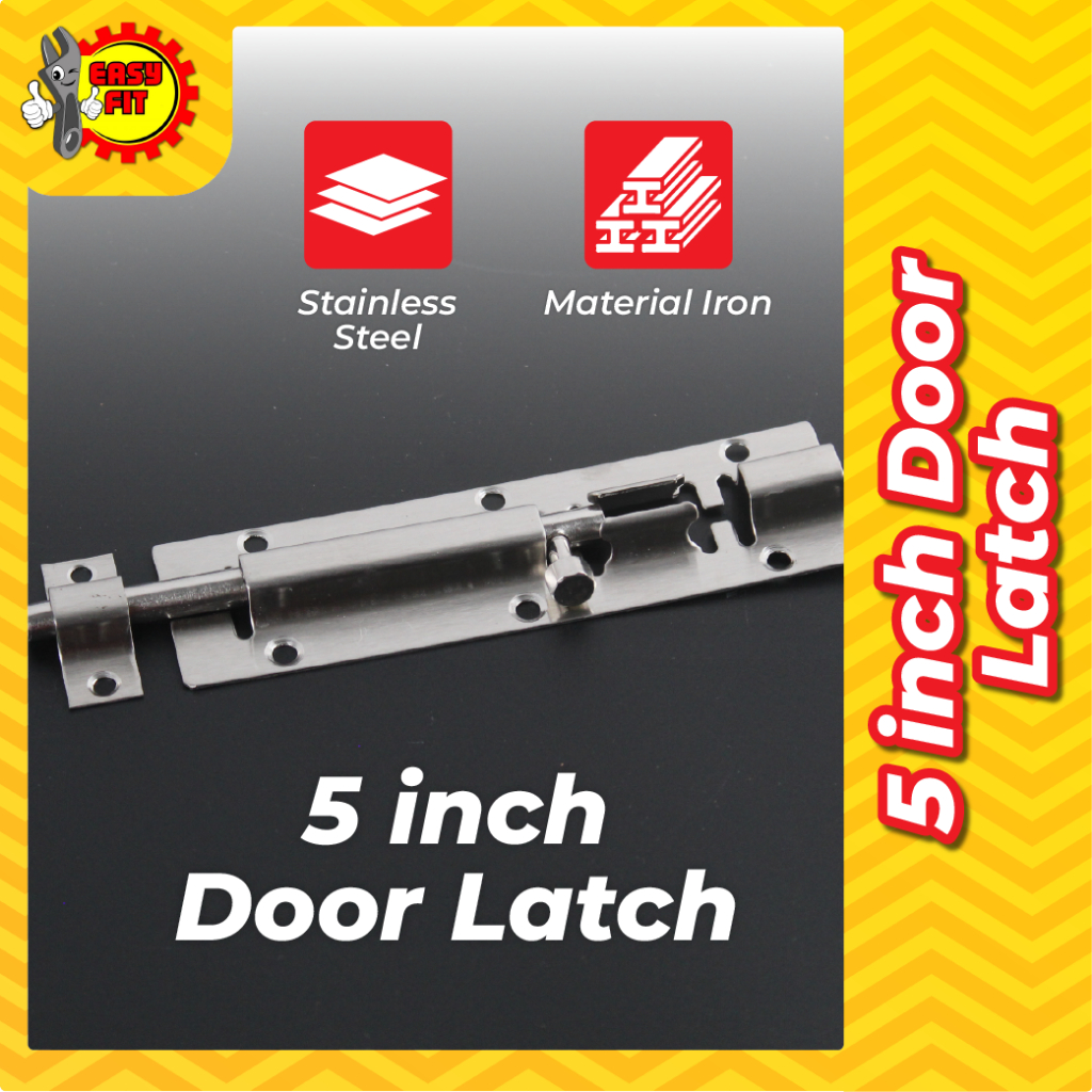 Easyfit 5inch Durable Aluminium Door Latches, Bolts, and Locks for ...