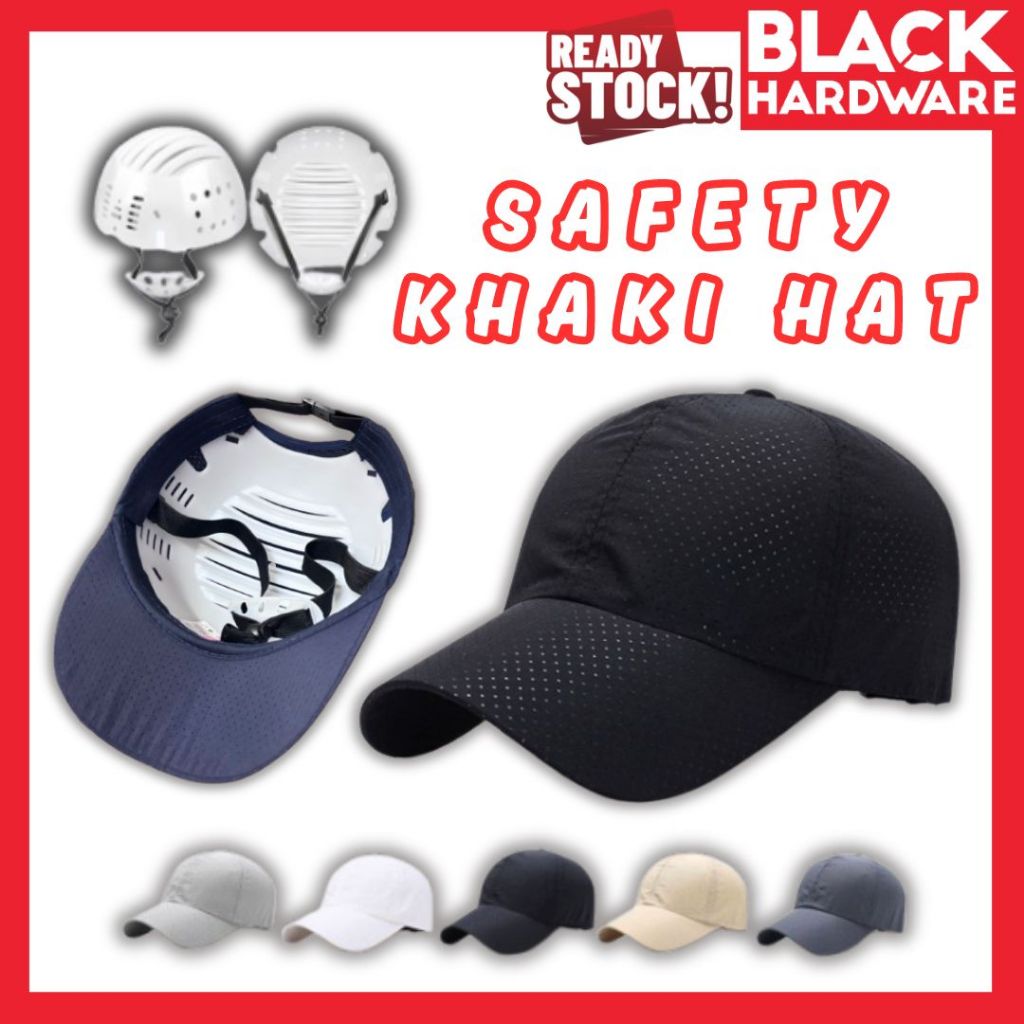 Black Hardware Bump Cap Safety Helmet Ppe Topi Safety Cap Helmet Topi ...
