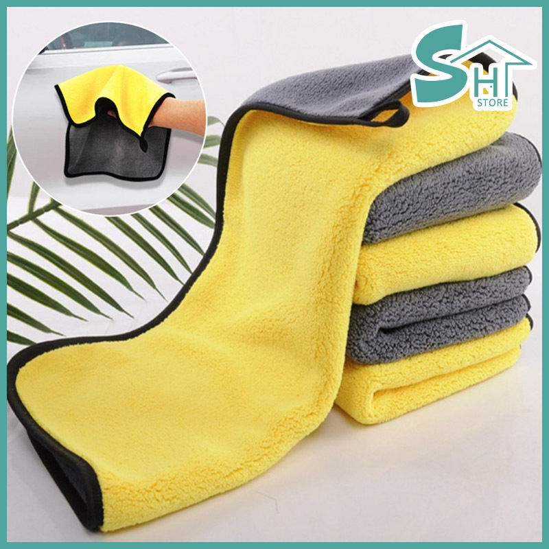 (Yellow Cloth) High Quality Soft Absorbent Wash Cloth Car Auto Care ...