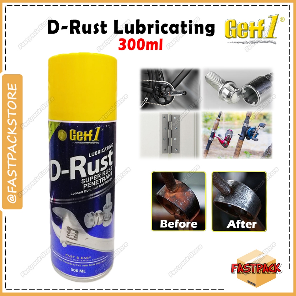Getf1 D-Rust Lubricating Super Rust Penetrant Fast & Easy Home Car ...