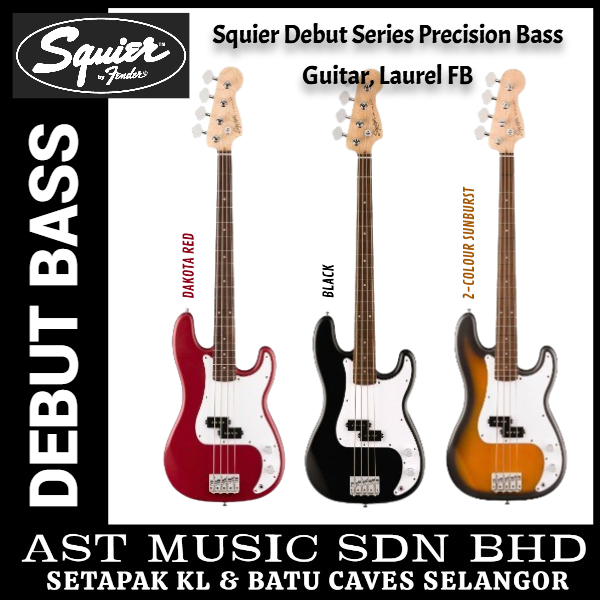 Squier Debut Series Precision Bass Guitar, Laurel FB | Shopee Malaysia