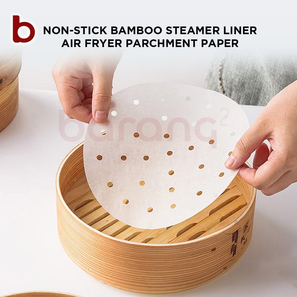 [MY Stock] Non Sticker Dim Sum Bamboo Steamer Liner 4" 5" 6" 7" | Air ...