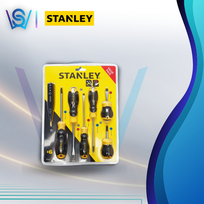 STANLEY Cushion Grip Magnetic Screwdriver Set 6pcs FREE Stanley Digital ...