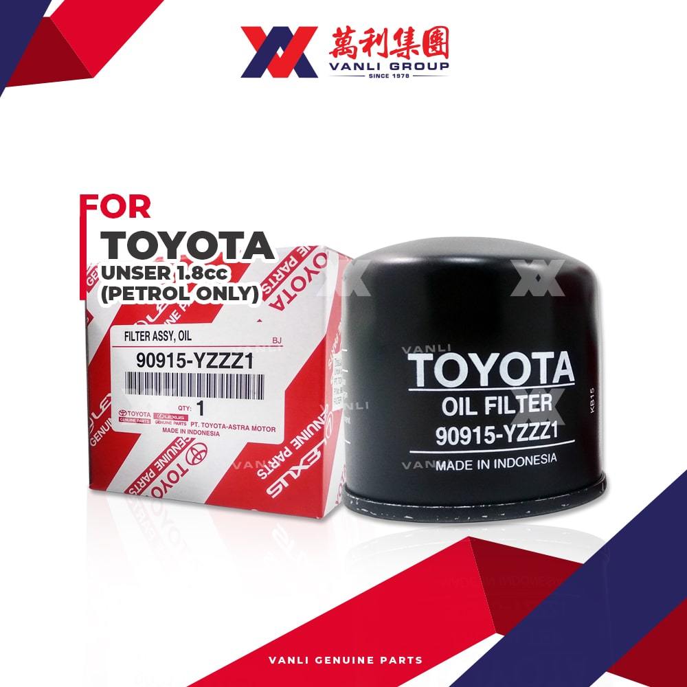 Toyota Oil Filter for Toyota Unser 1.8cc ( Petrol only ) - 90915-YZZZ1 ...