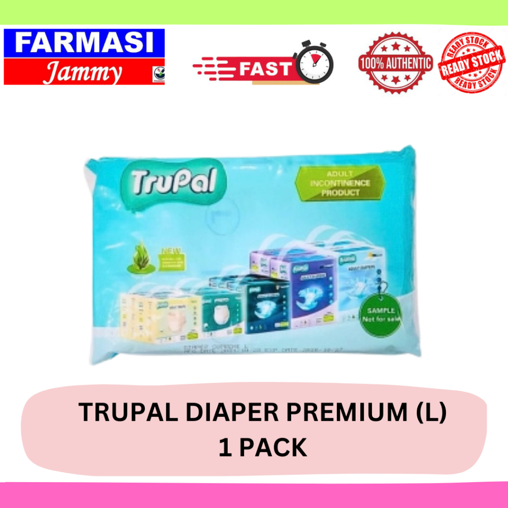 TRUPAL DIAPERS PREMIUM (L) BY 1 PACK | Shopee Malaysia