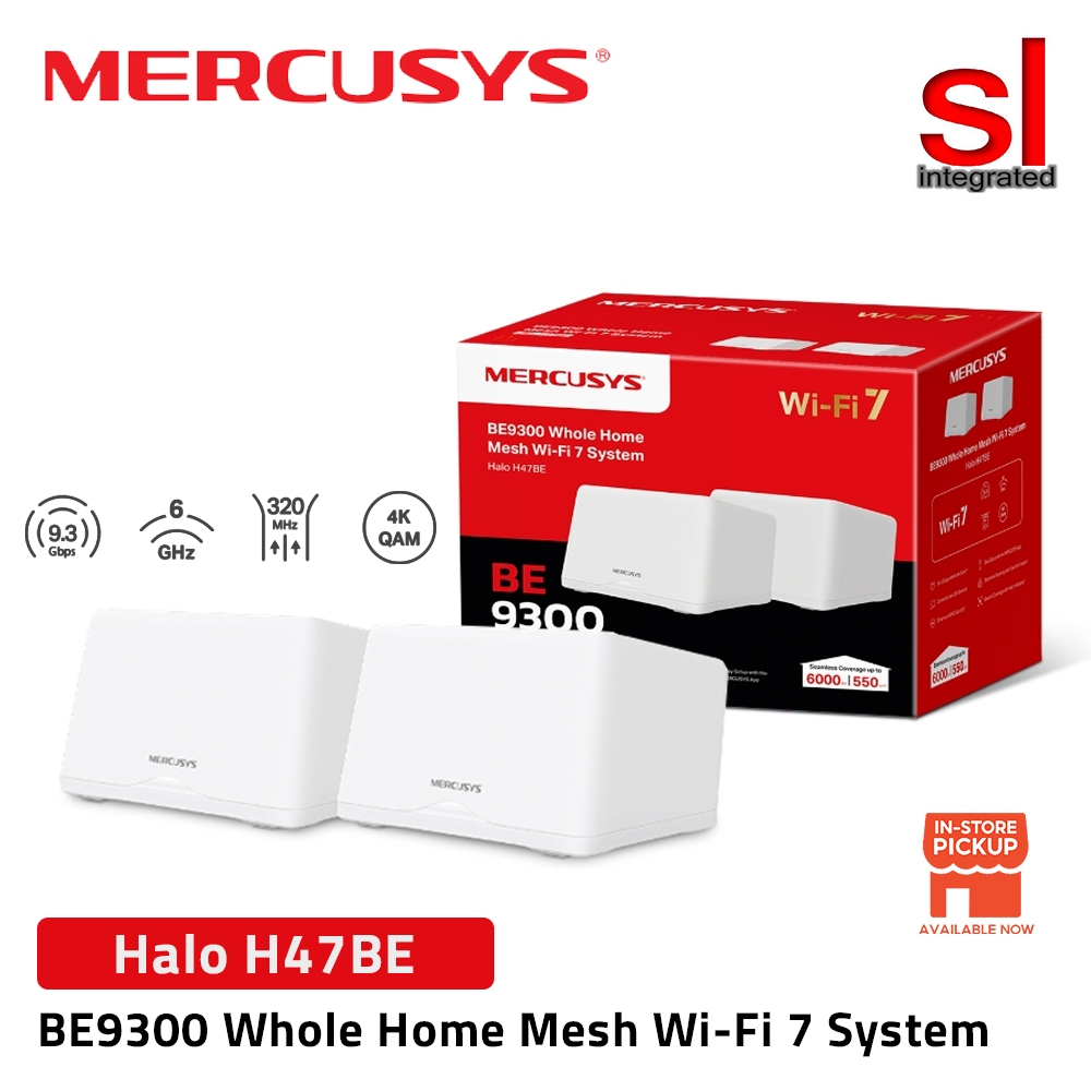 Mercusys Halo H47BE BE9300 Whole Home Mesh Wi-Fi 7 System | Shopee Malaysia