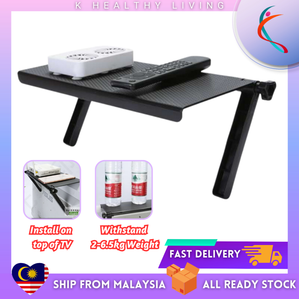 TV Box Top Rack Screen Top Shelf Monitor Wall Mount Rack WiFi Router ...