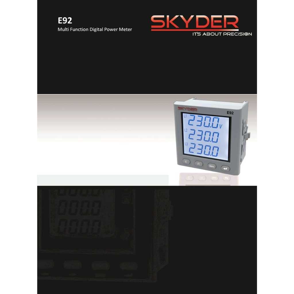 SKYDER E92 DPM DIGITAL POWER METER MULTI FUNCTION | Shopee Malaysia