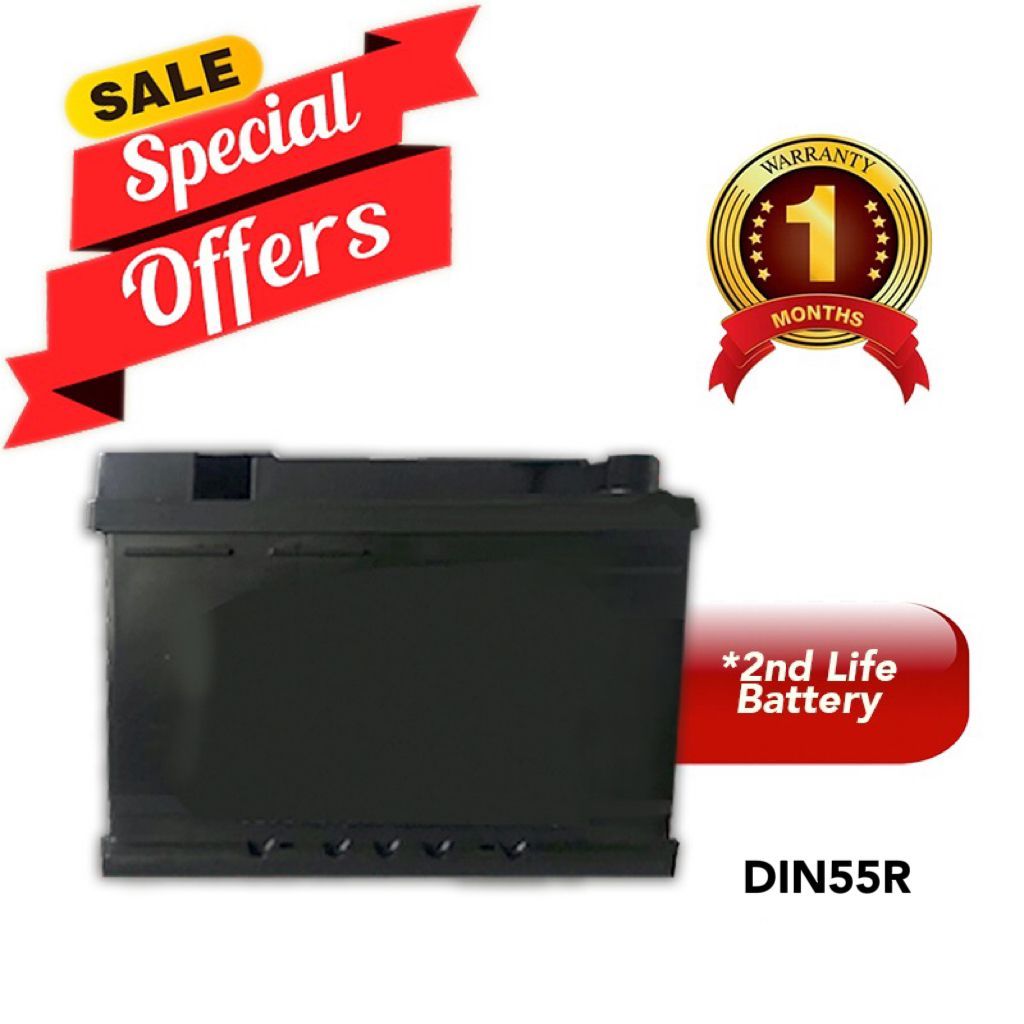 2nd Life DIN55R (Unbrand) Used Car Battery for Proton Persona, Gen2 ...