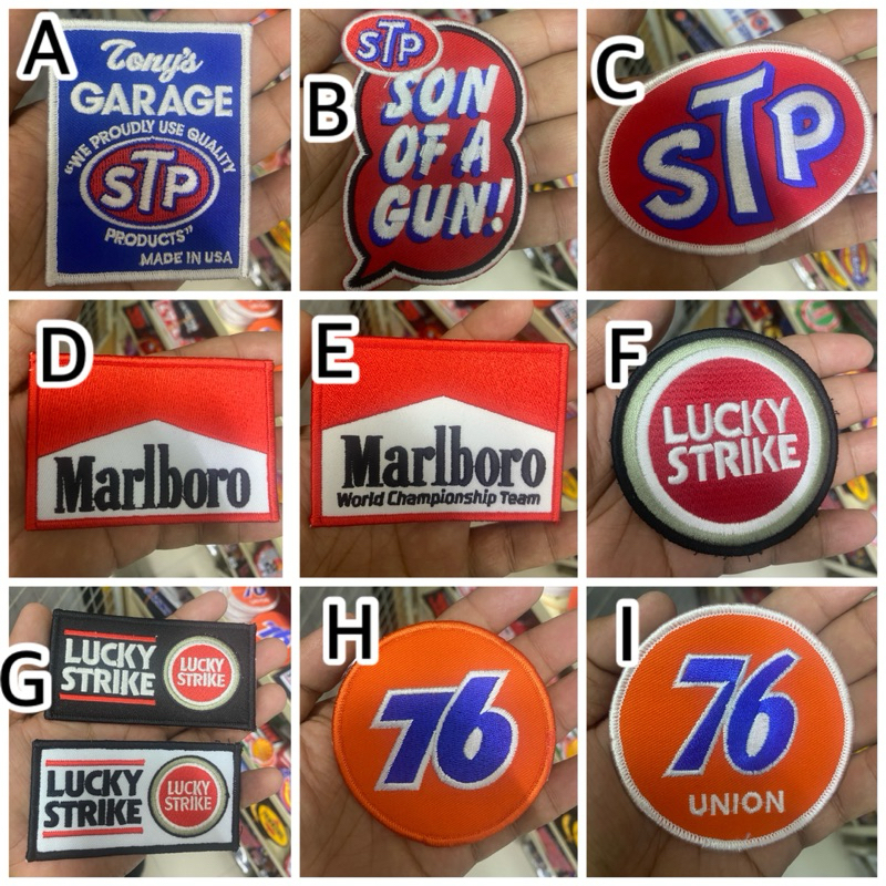 Patch logo patches stp lucky strike 76 union | Shopee Malaysia