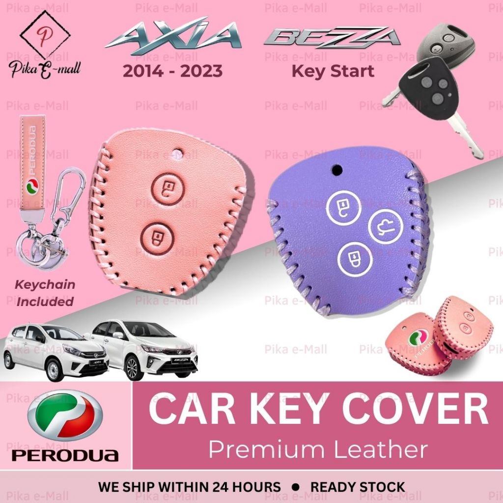 Premium Leather Perodua Bezza Axia 2023 G Key Cover Axia 2014 G E Gxtra ...