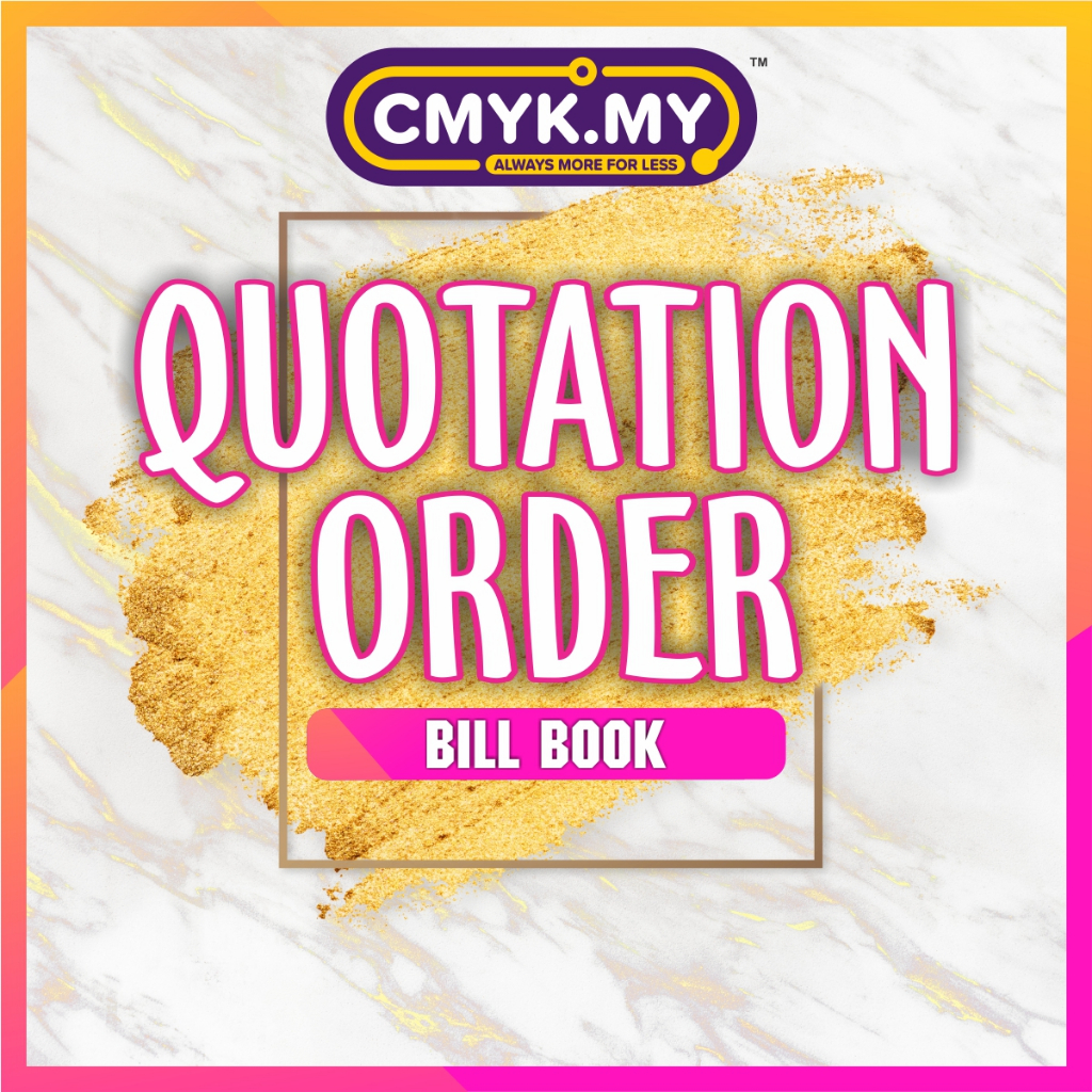[QUOTATION ORDER] BILL BOOK CUSTOM PRINTING [PLEASE CHAT WITH US BEFORE ...