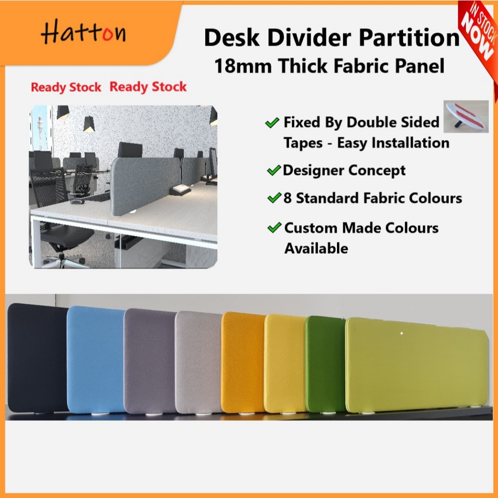 Partition Divider for Office Table | READY STOCK | Frameless Table ...