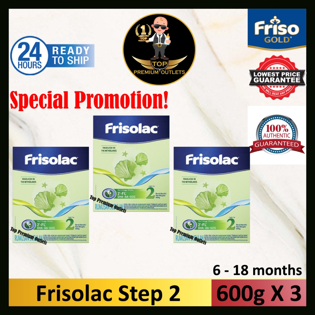 Frisolac Step 2 (600g X 3) Exp: 12/2026 (Newest Stock) | Shopee Malaysia