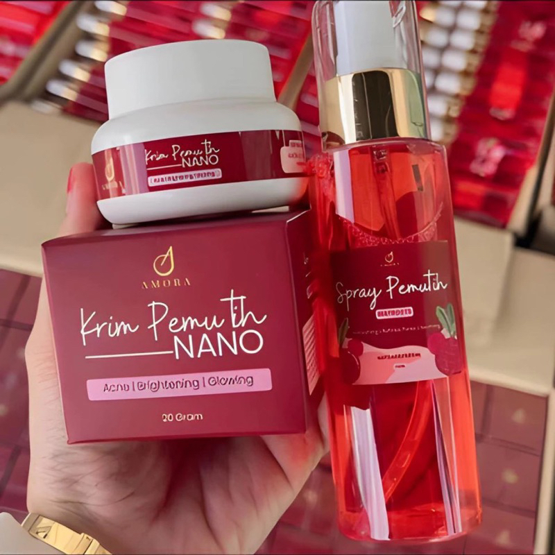 🔥ORIGINAL HQ🔥[READY STOCK] Amora Spray & Krim Pemutih Nano | Shopee ...