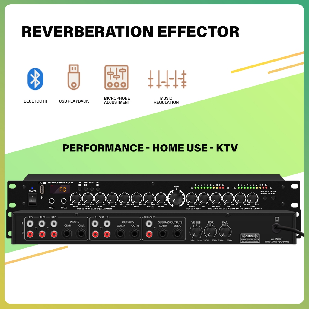 Effector built-in DSP pre-effector Adjust sound effects Singing ...