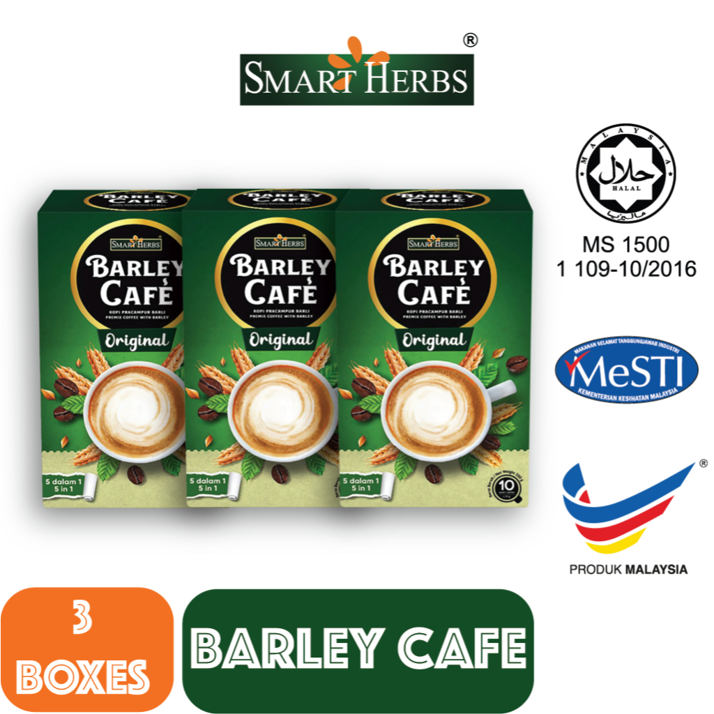 SMART HERBS BARLEY CAFE [KOPI PRACAMPUR BARLI][3 BOXES][25G X 10 SACHETS] | Shopee Malaysia