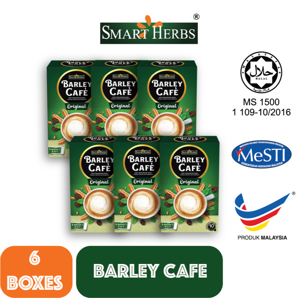 SMART HERBS BARLEY CAFE [KOPI PRACAMPUR BARLI][6 BOXES][25G X 10 ...