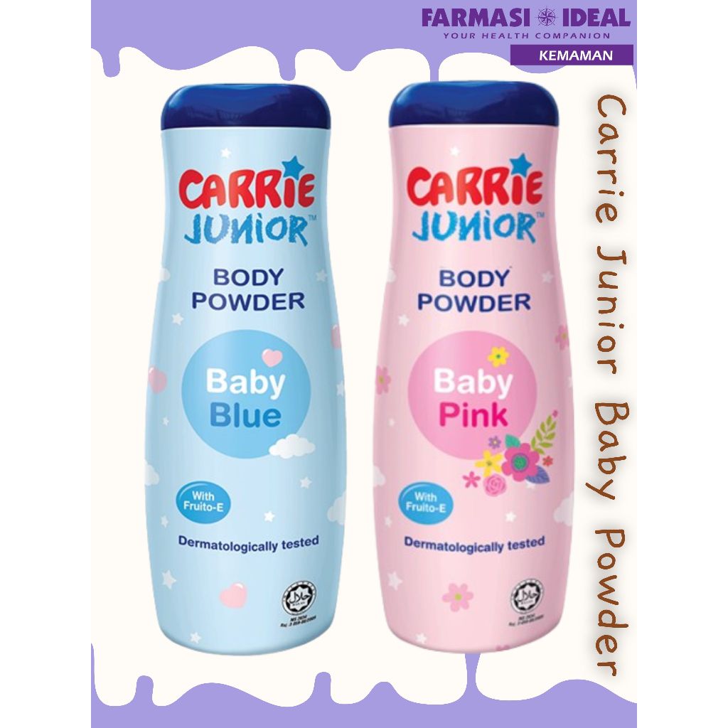 🔥READY STOCK🔥Carrie Junior Baby Powder / Talc 125g - (Blue/Pink ...