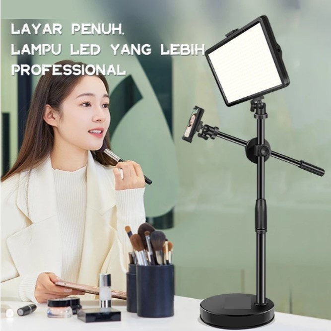 【PREMIUM】Overhead Lampu Stand + Led Phone Stand Holder Phone Bracket ...