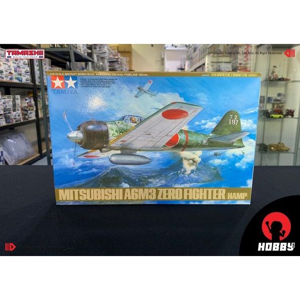 Tamiya Mitsubishi A6M3 Zero Fighter (HAMP) (Scale 1/48) | Shopee Malaysia