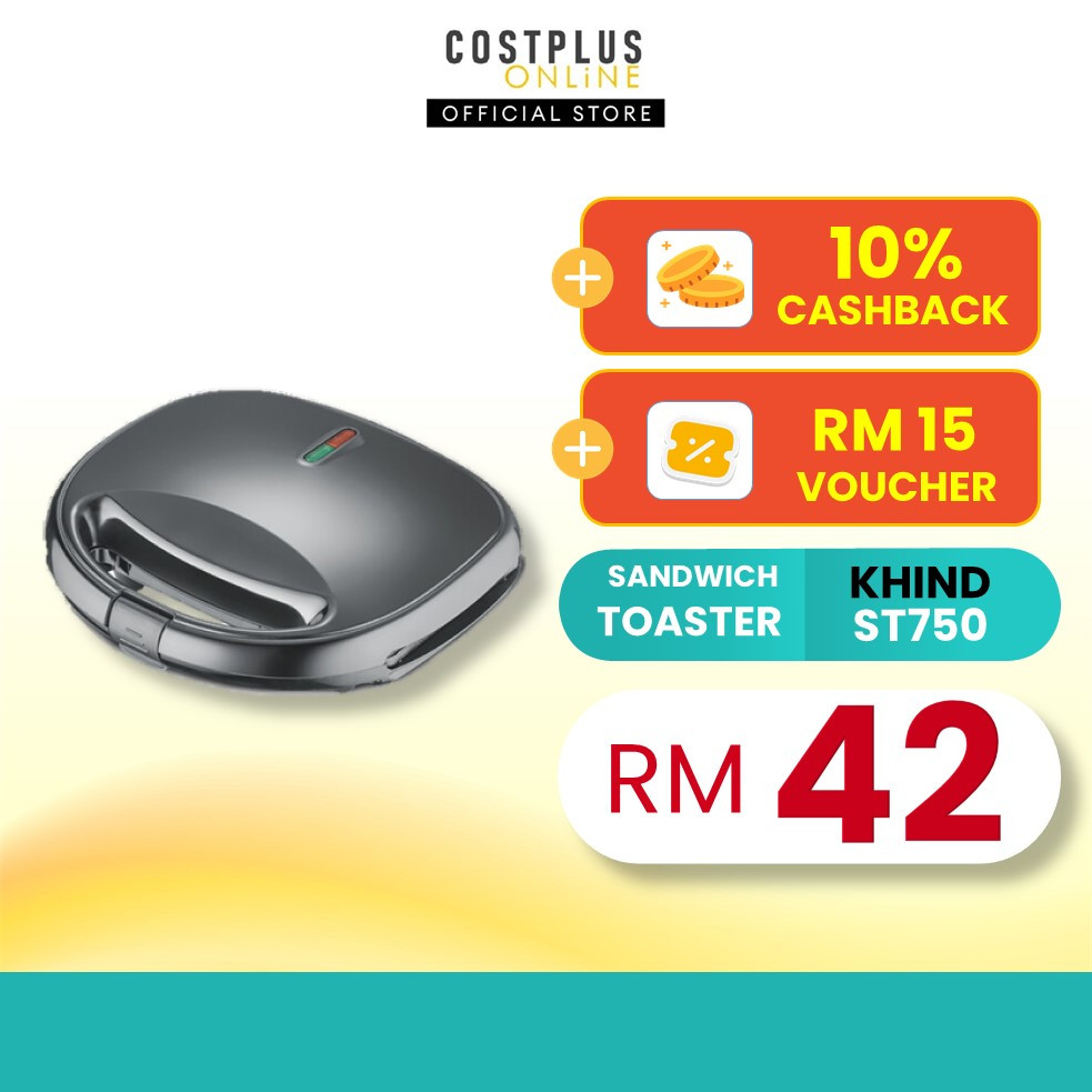 Khind ST810/ST750 Sandwich Maker Sandwich Toaster 750W Pembuat Sandwich ...